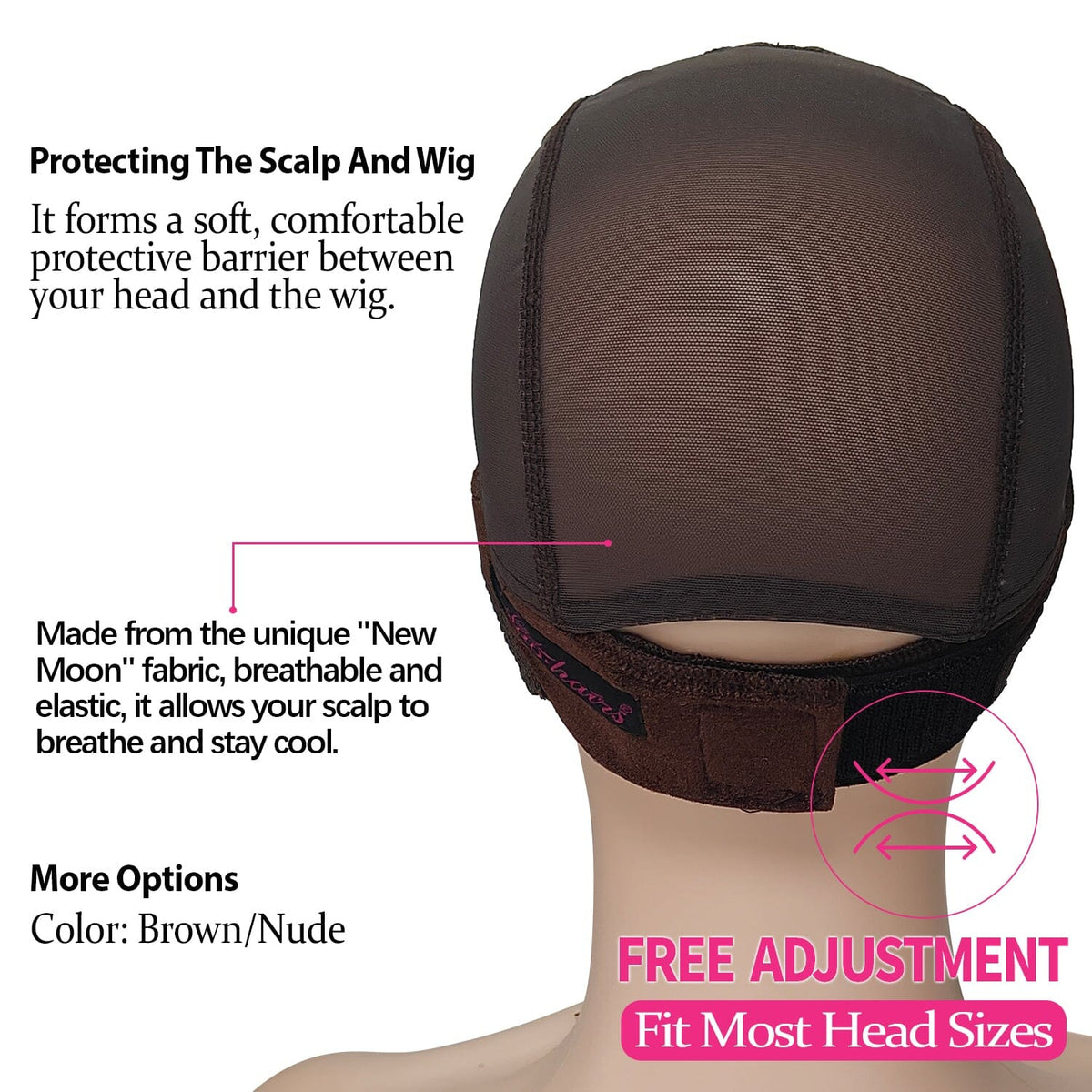 Labhairs Lace-MAX Wig Grip Cap - Holds Glueless Wig Securely in Place ...