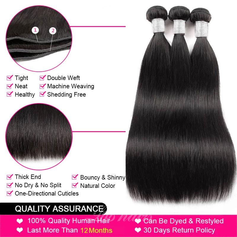 Labhairs 100% Virgin Human Hair Cuticle Aligned Bundles 10-30inch ...